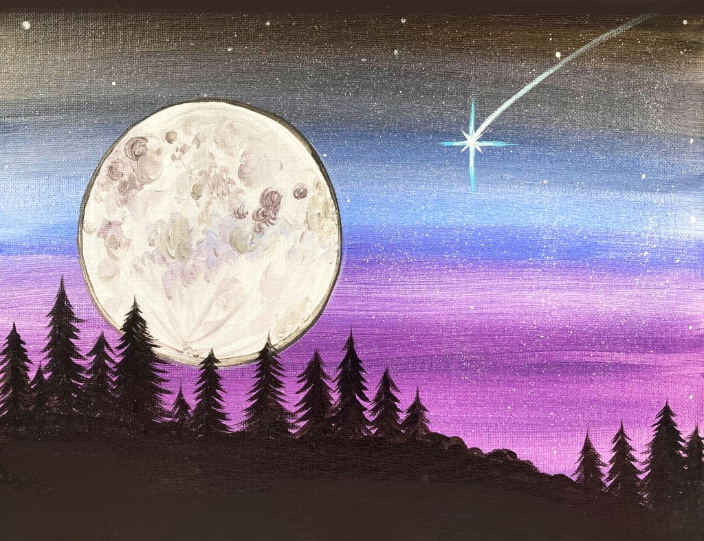 New video: ‘Blue Moon Rising’ acrylic painting tutorial – Skye Pratt ...