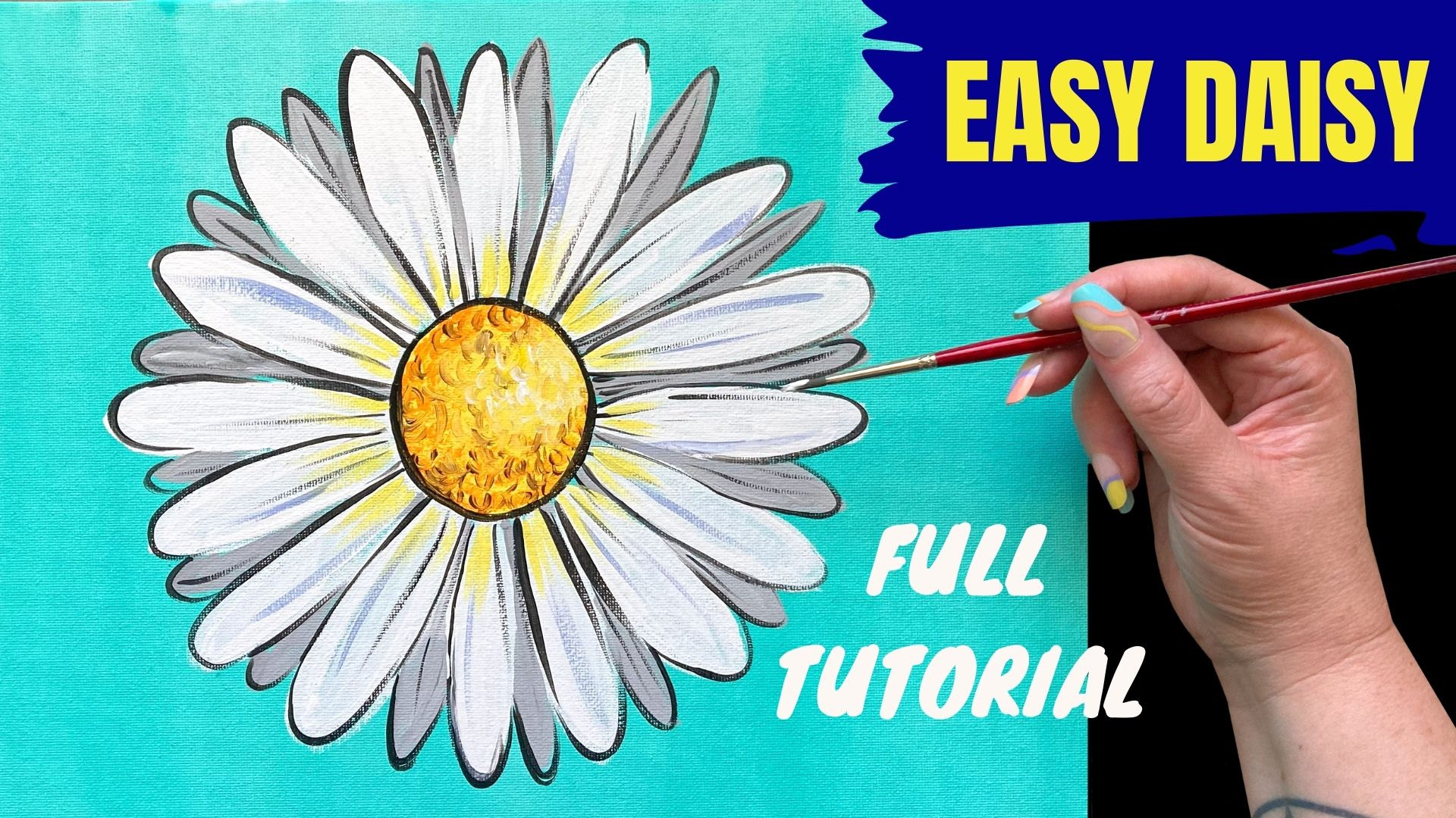 🌼EP159- ‘Easy Daisy’ easy acrylic painting tutorial for spring, summer, Mother’s Day – Skye ...