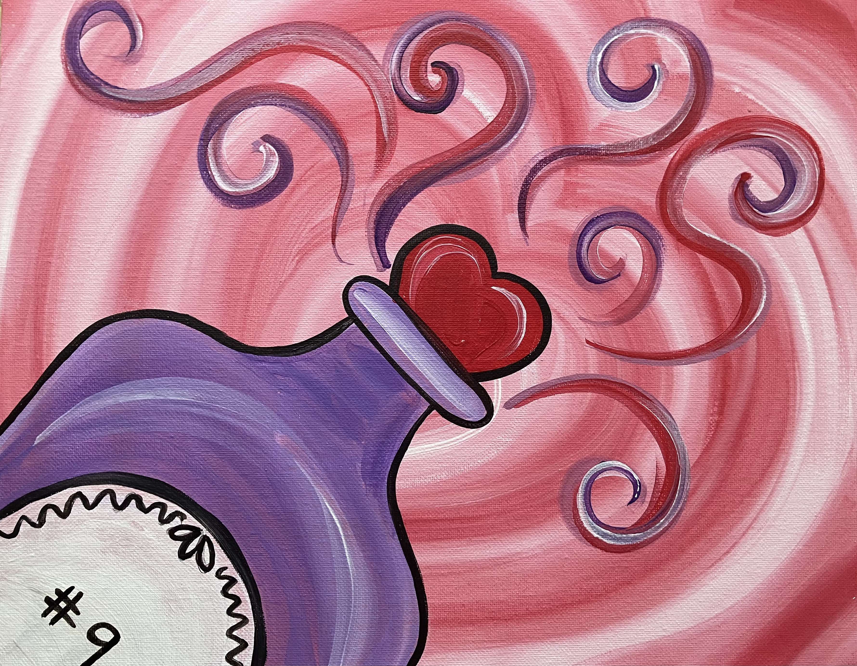 💞EP227 – ‘Love Potion’ easy acrylic Valentine’s Day painting tutorial ...